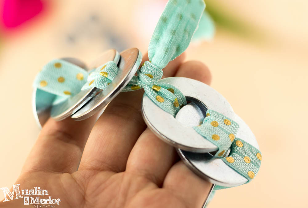 DIY Metal Washer Bracelet - Muslin and Merlot