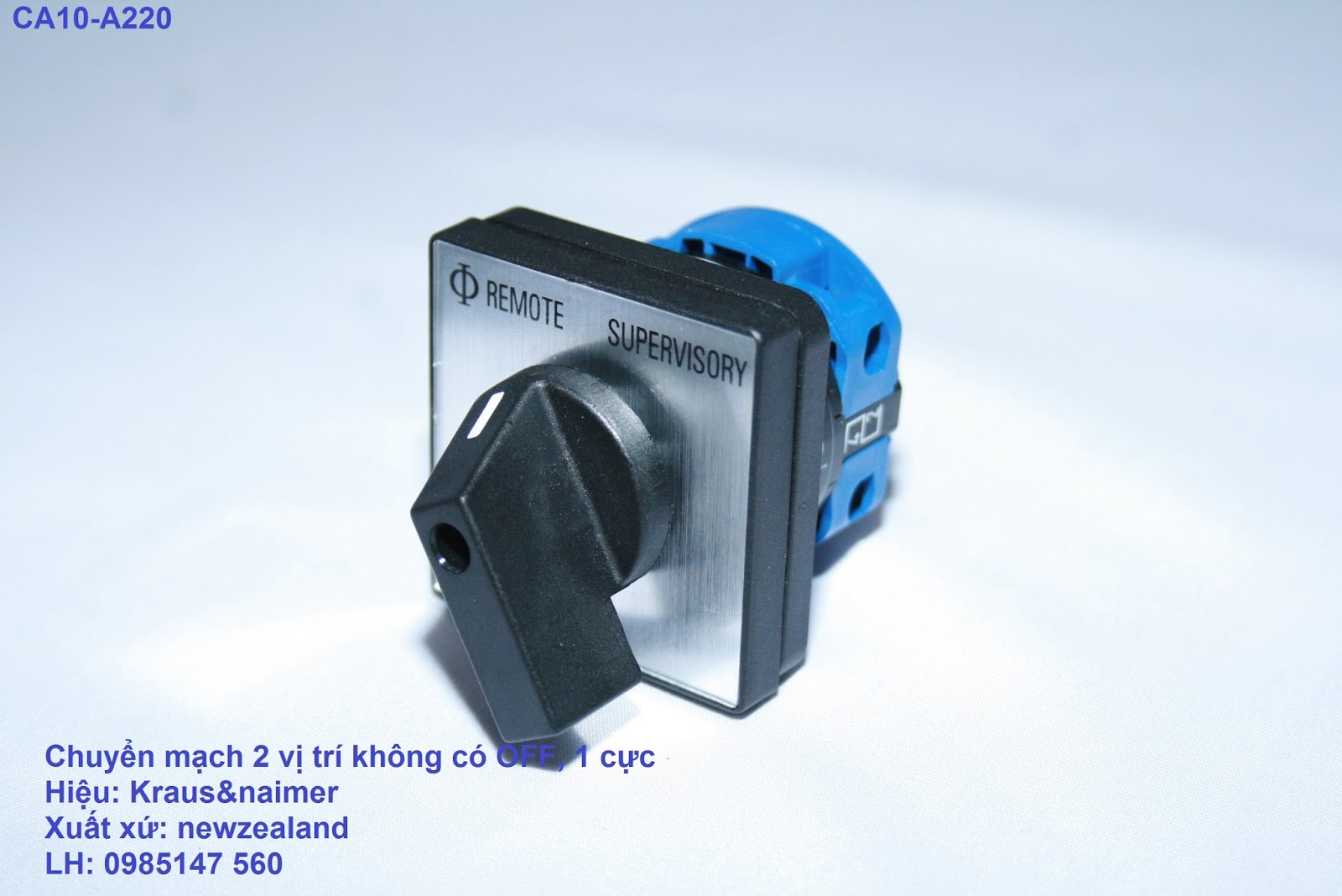ĐẠI DIỆN NHẬP KHẨU VÀ PHÂN PHỐI KRAUS&NAIMER - REVALCO TẠI VIET NAM: CAM SWITCH - SWITCH THIẾT ...