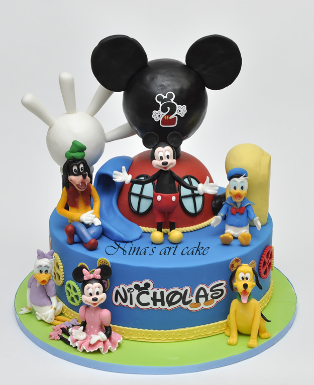Nina's Art Cake: Tort "Clubul lui Mickey Mouse" pentru Nicholas