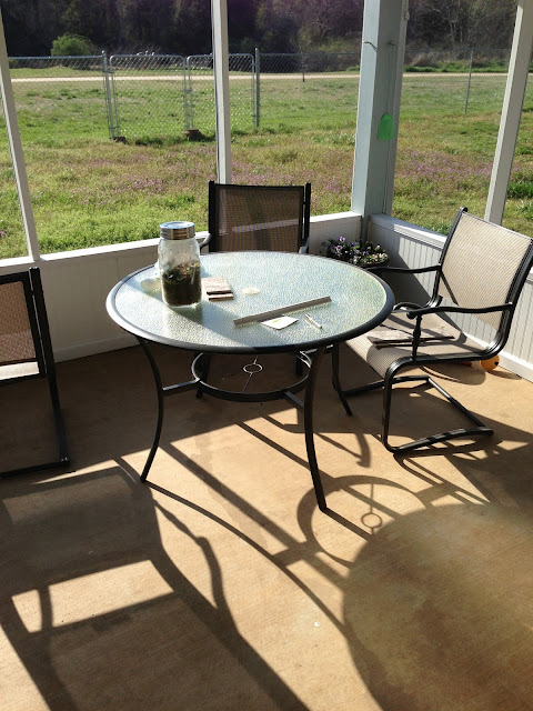 the Blair Abode: Our Screened In Porch