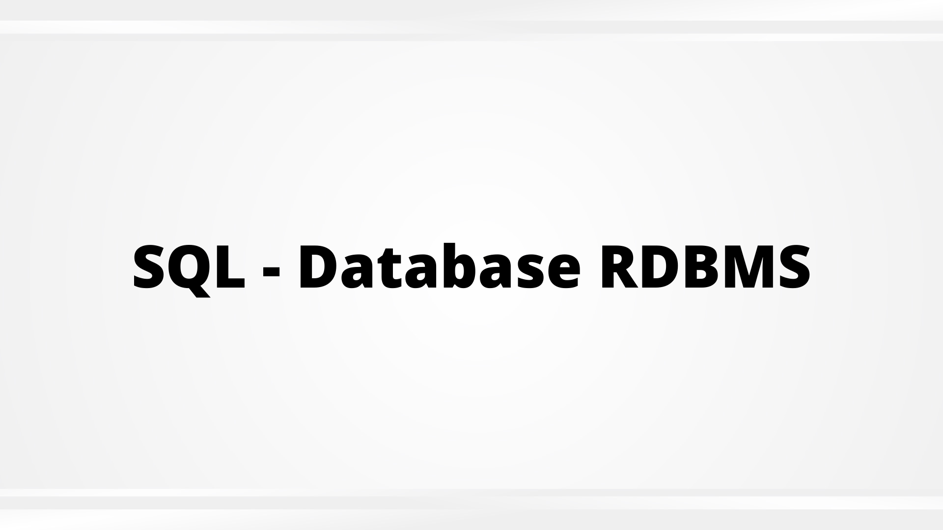 Rdbms Database Rdbms Database