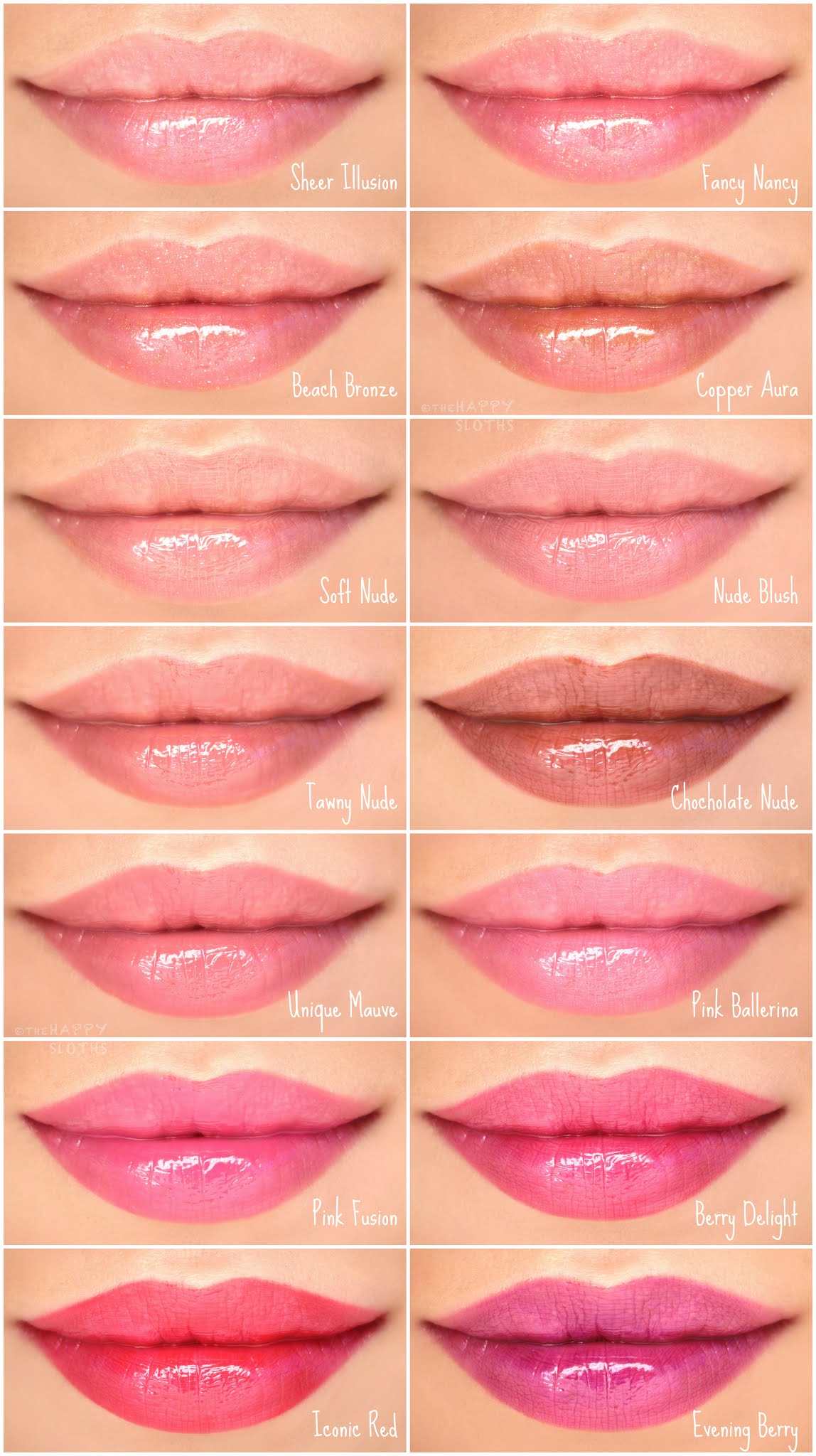 Pink Lip Gloss Colors