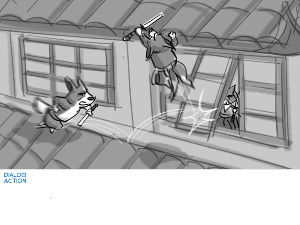 JOONKI PARK'S STORYBOARD PORTFOLIO: Ninja Corgi