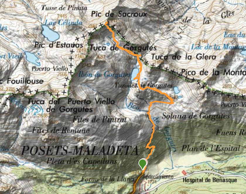 MONTAÑAS DE AYER Y DE HOY: BENASQUE (Llanos del Hospital) - Pico ...