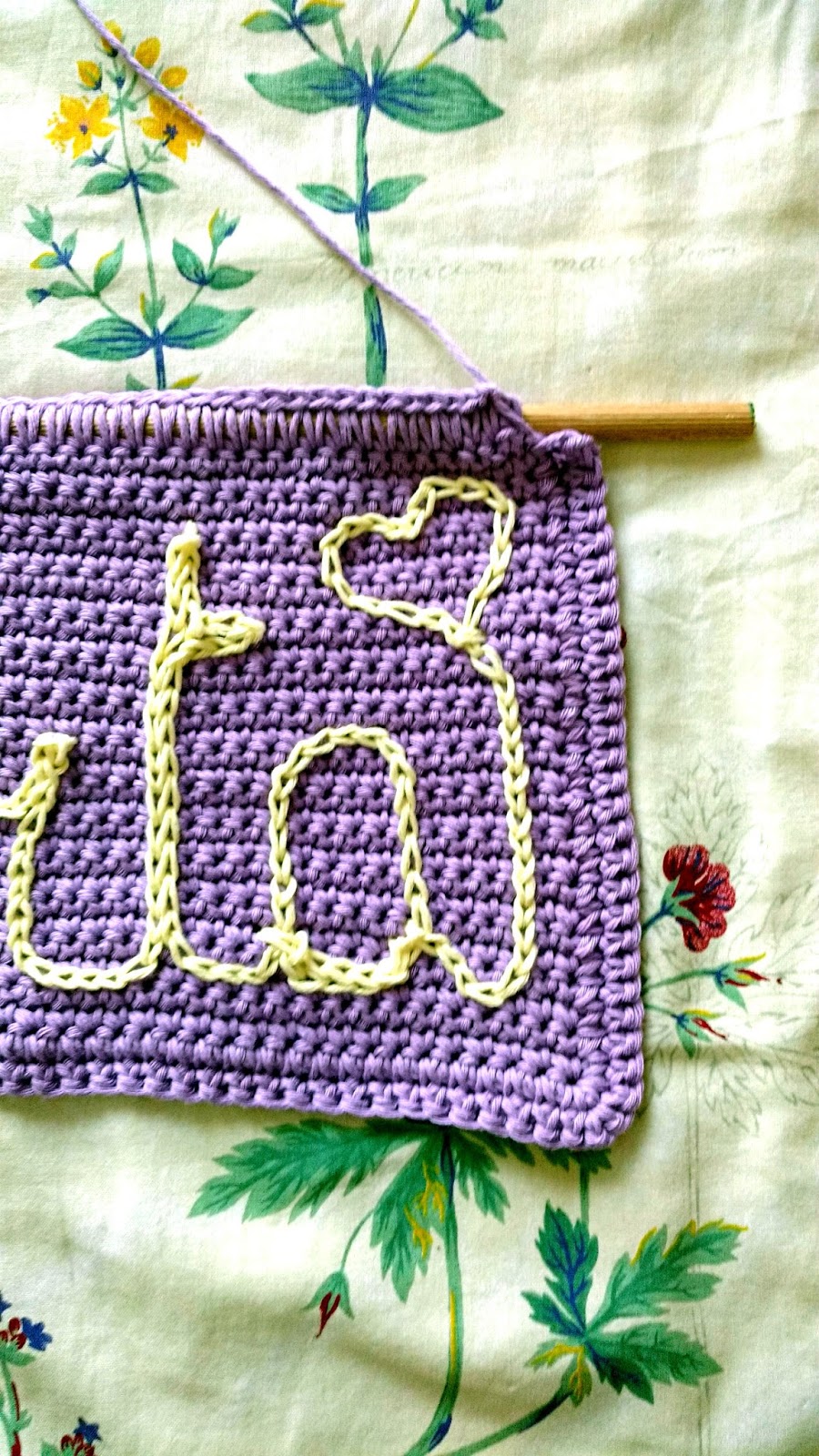 Crochet name banner