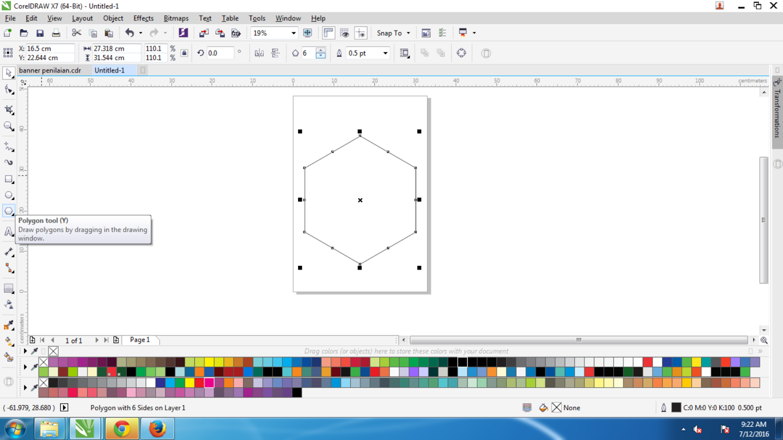 Cara Membuat Logo Persegi 6 Menggunakan Corel Draw X7 | PiyePIYE kui