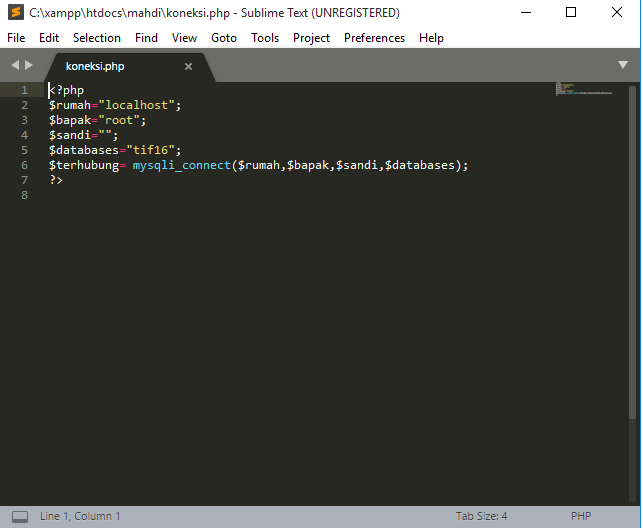 IMPLEMENTASI QUERY SQL PADA PHP - INFORMAN IT