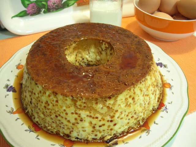 Nuvola Glacé / Mary: Flan de huevo enriquecido con infusión Turkish honey