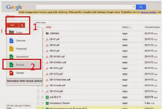 Membuat Survey / Formulir menggunakan Google Drive - Ferdy Gunawan