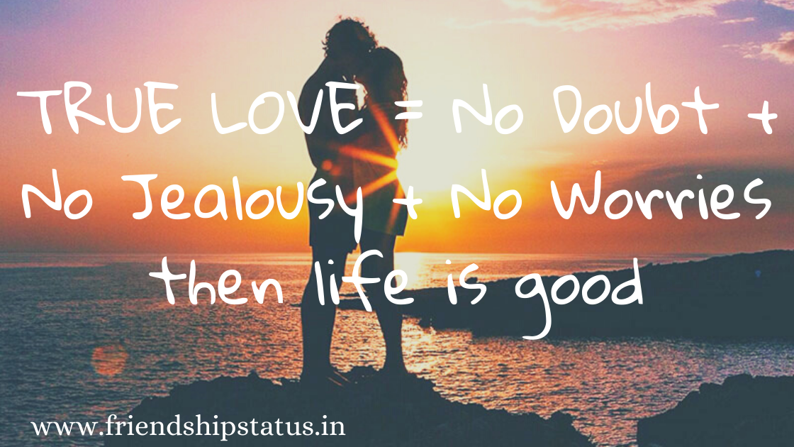 50+ Best Beautiful Lovely True Love Status For Couples, Romantic Status ...