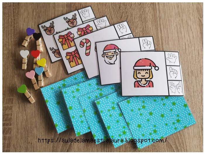 Aula de la maestra Laura: Cuántos hay-NAVIDAD