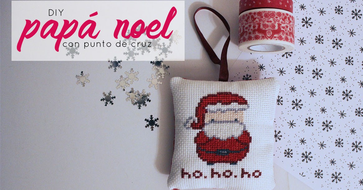 DIY: Papa Noel en punto de cruz - A Place For My Head by Irene.ganma
