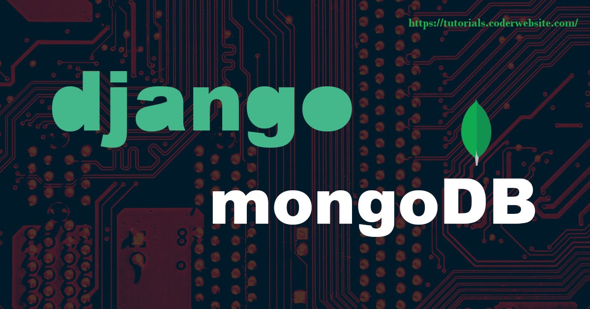 How to connect MongoDB with Django