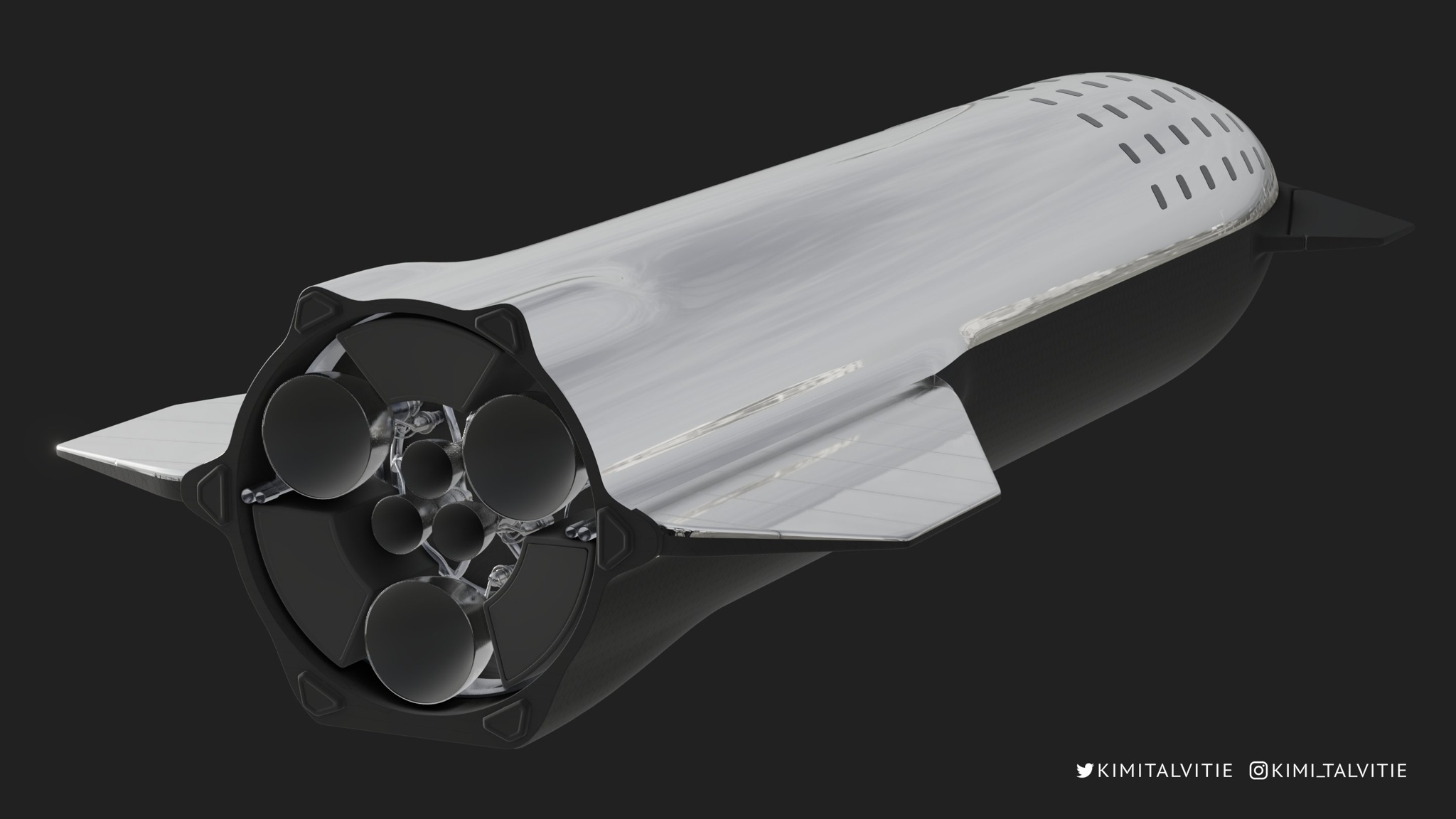 Renders Of SpaceX New Starship Design By Kimi Talvitie Human Mars renders-of-spacex-new-starship-design-by-kimi-talvitie-human-mars