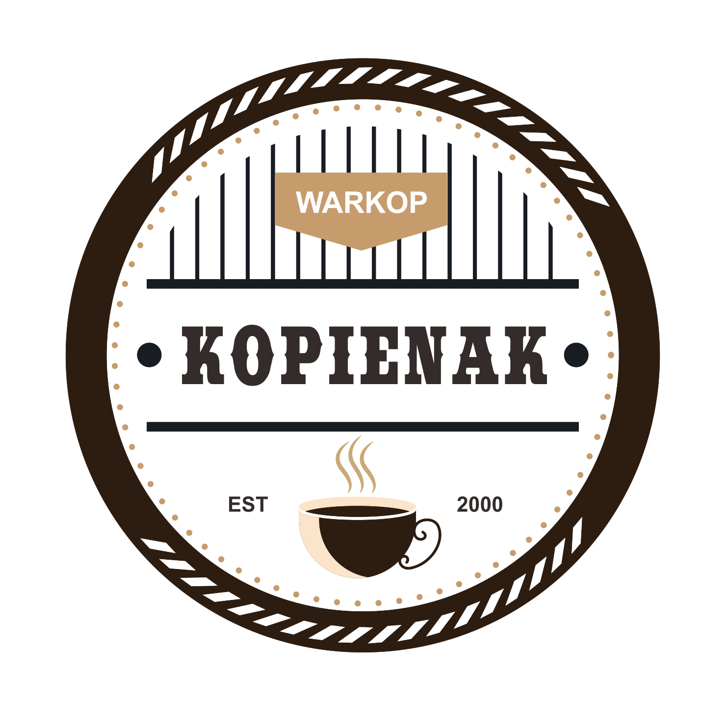Kumpulan Template Logo Kafe / Warung Kopi CDR - Masvian