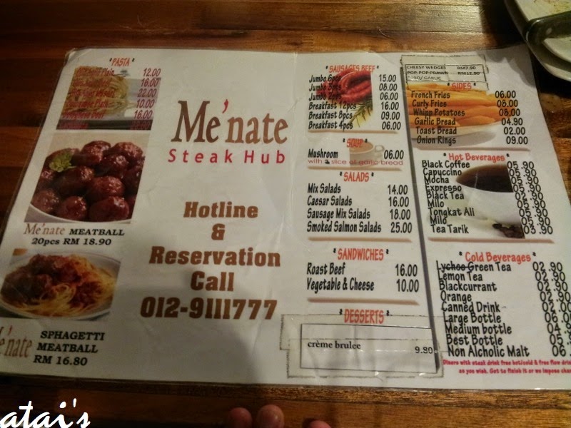 Atai/Naza/Azan: Me'nate Steak House Ampang