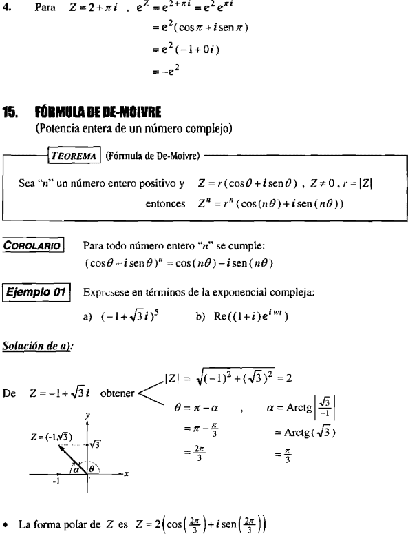 NÚMEROS COMPLEJOS EJERCICIOS Y PROBLEMAS RESUELTOS DE MATEMATICAS DE ...