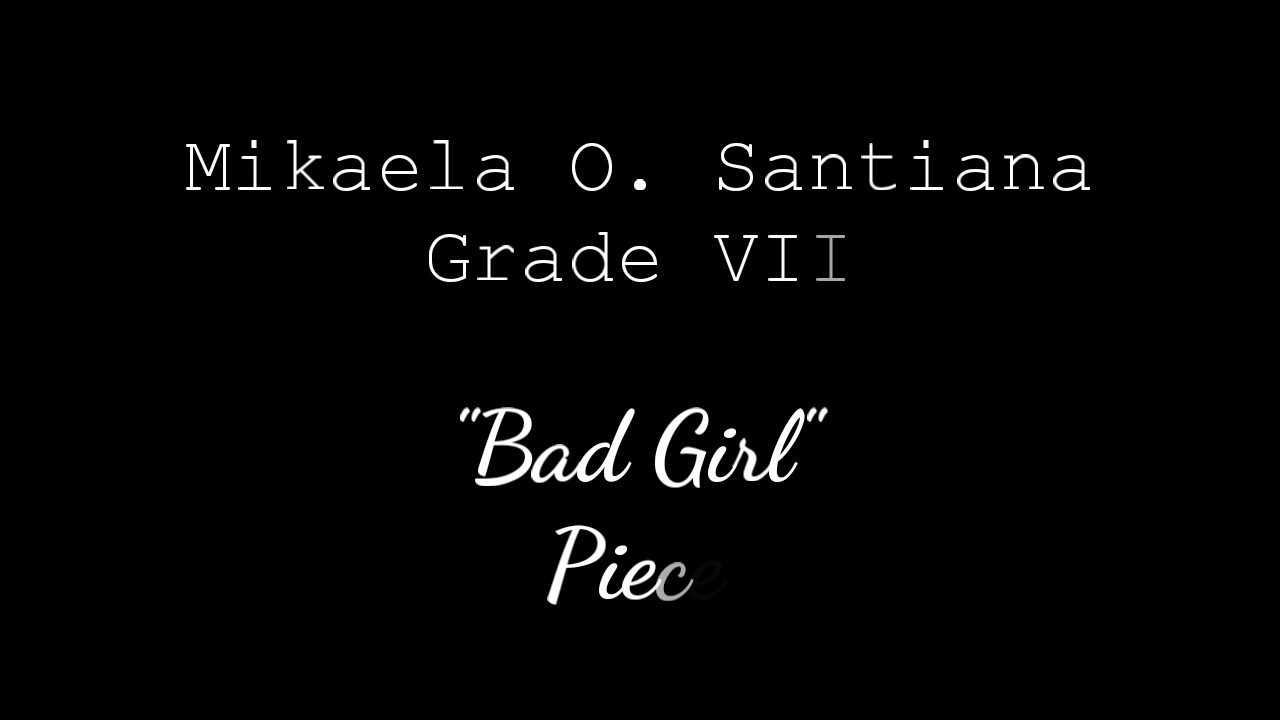bad girl declamation - philippin news collections