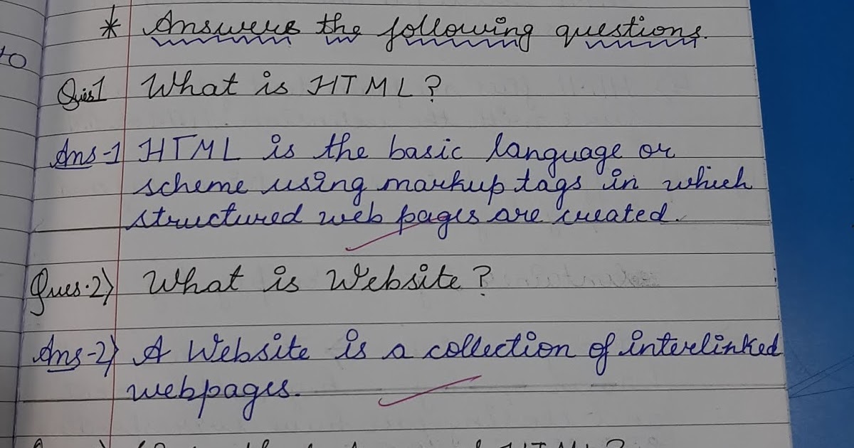 Computer Introduction to HTML (Notebook)