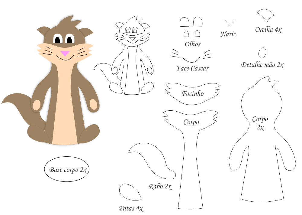 Moldes para Artesanato: Molde Show da Luna