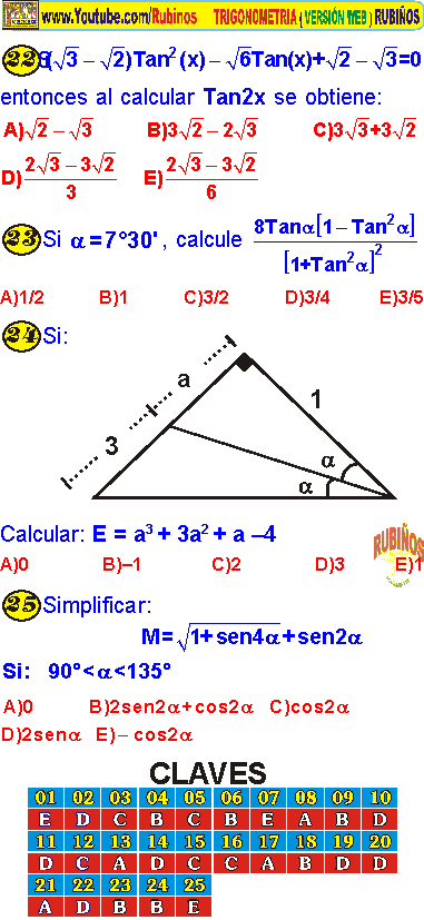IDENTIDADES DEL ANGULO DOBLE EJERCICIOS RESUELTOS DE TRIGONOMETRIA PDF