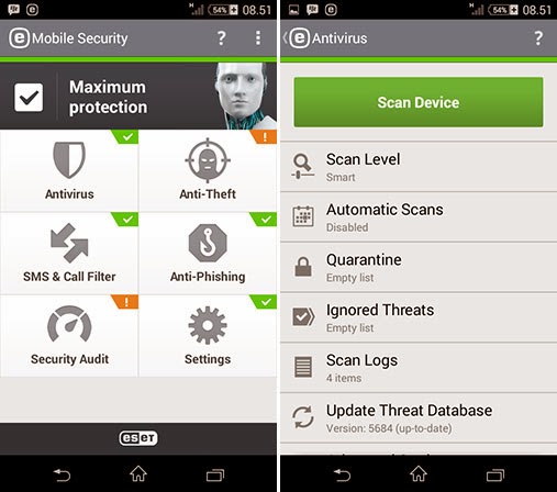 ESET Mobile Security Premium v3.0.1318.0 Apk - CATATANETKU