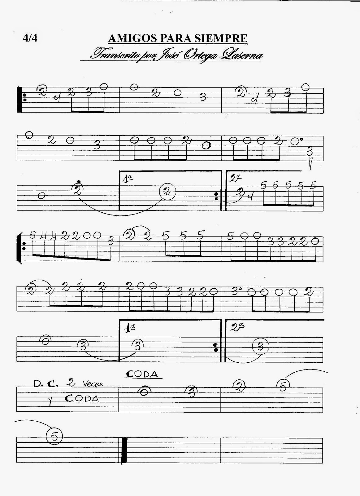 PARTITURAS EN CIFRA PARA BANDURRIA Y LAÚD DE JOSÉ ORTEGA LASERNA ... PARTITURAS EN CIFRA PARA BANDURRIA Y LAÚD DE JOSÉ ORTEGA LASERNA ...