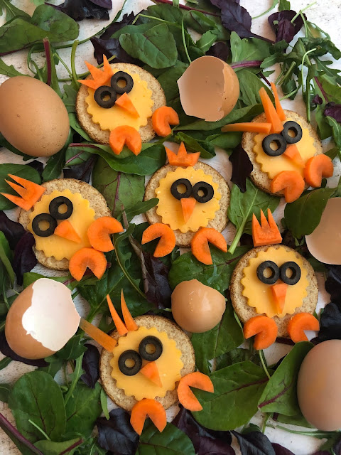 Oh so cute Oatcake and Cheese Easter Chicks | Foodie Quine - Edible ...
