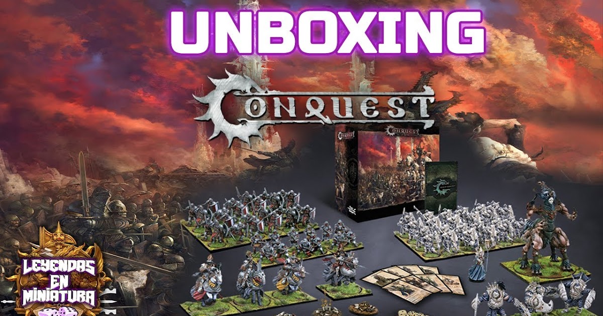 Leyendas en Miniatura: [YOUTUBE] Unboxing de Conquest (Parabellum Games)