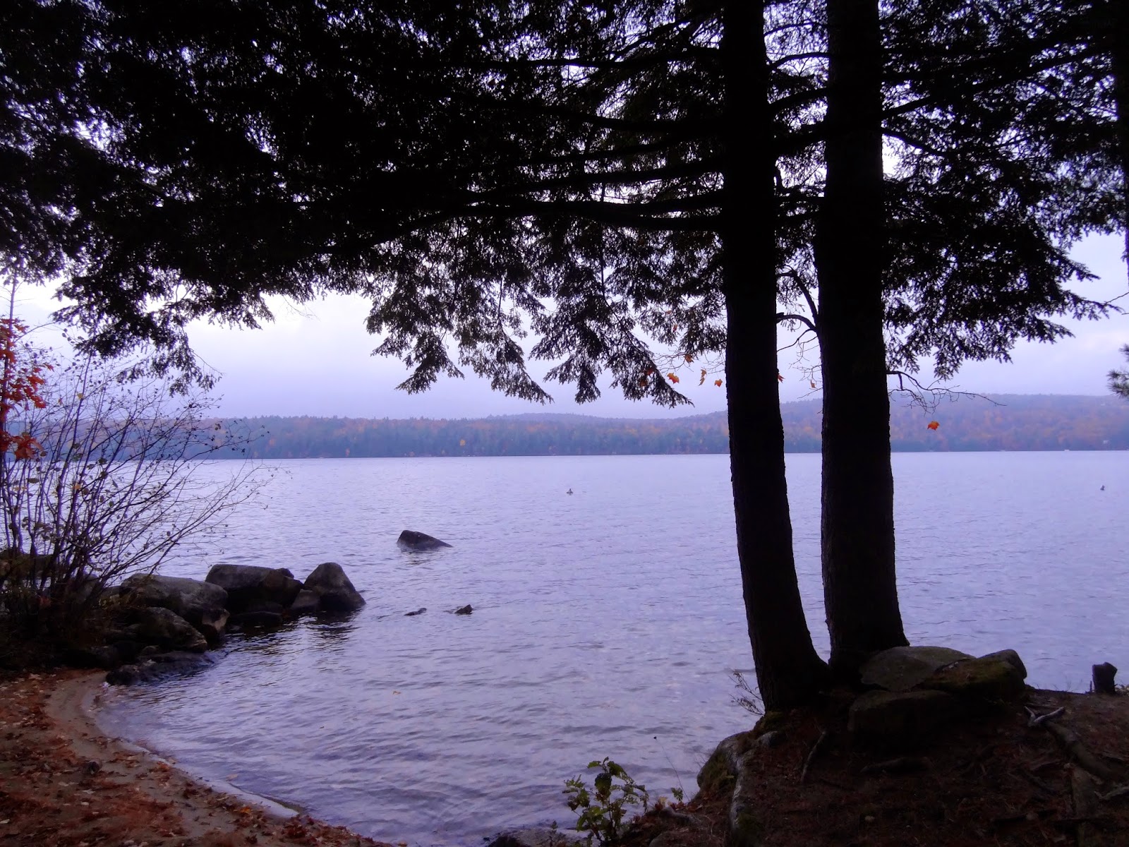 EARLY RISING ON CHAUTAUQUA LAKE: Thompson Lake, Maine Rocks (Get The Pun)