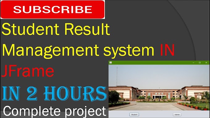 Student Result Management System in JSP (Eclipse ,Tomcat , MySQL ) Complete Project (step by step)