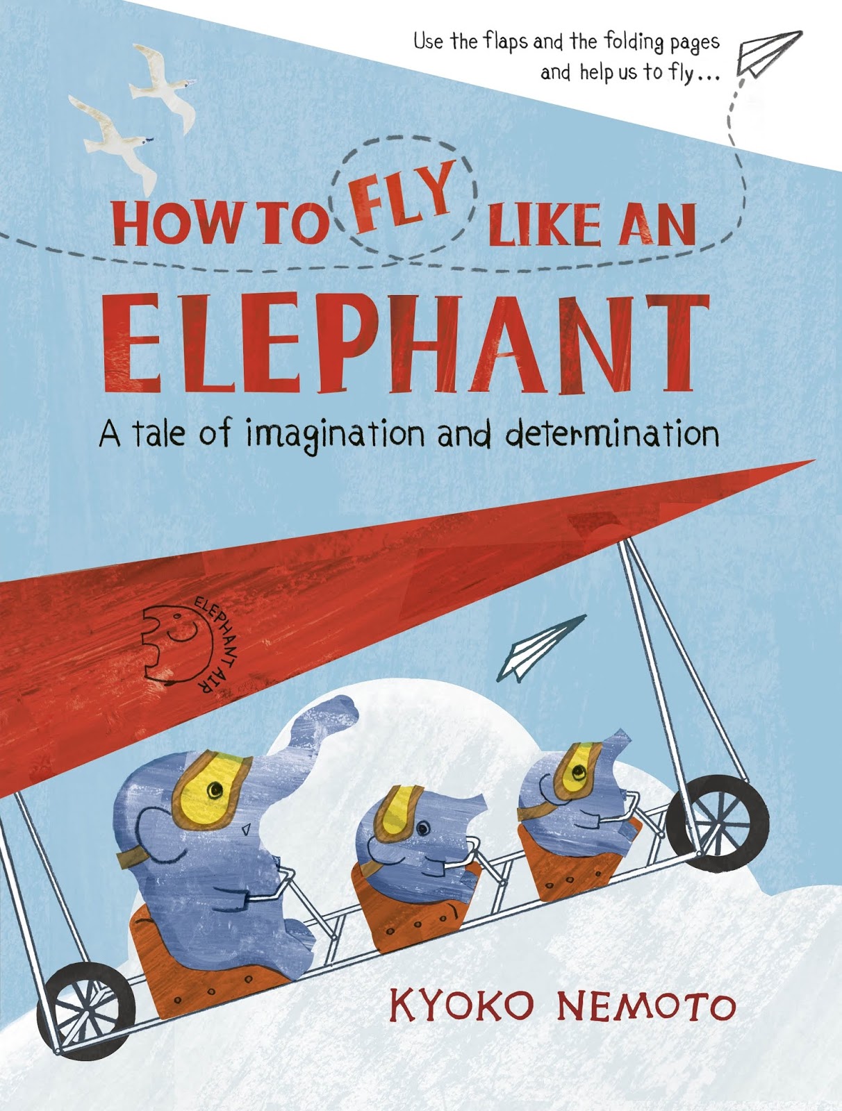 Momo celebrating time to read: How to fly like an elephant by Kyoko Nemoto