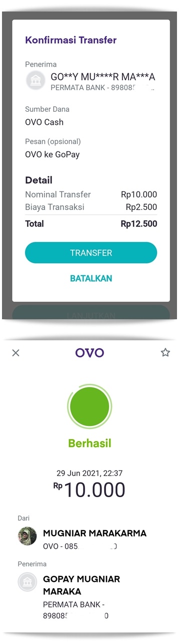 Cara Transfer OVO ke GoPay Tanpa Melalui Bank | Cara Kita Menjalani ...