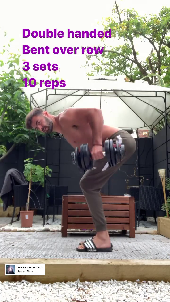 Hollyoaks off the Charts: David Tag Exercise ( From His Insta Story)