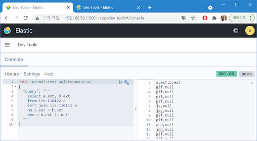 케세라세라: Elasticsearch SQL - 2nd
