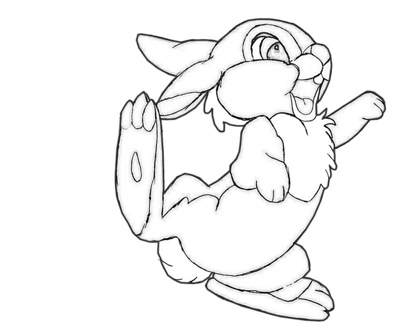 Thumper Coloring Sheet Coloring Pages