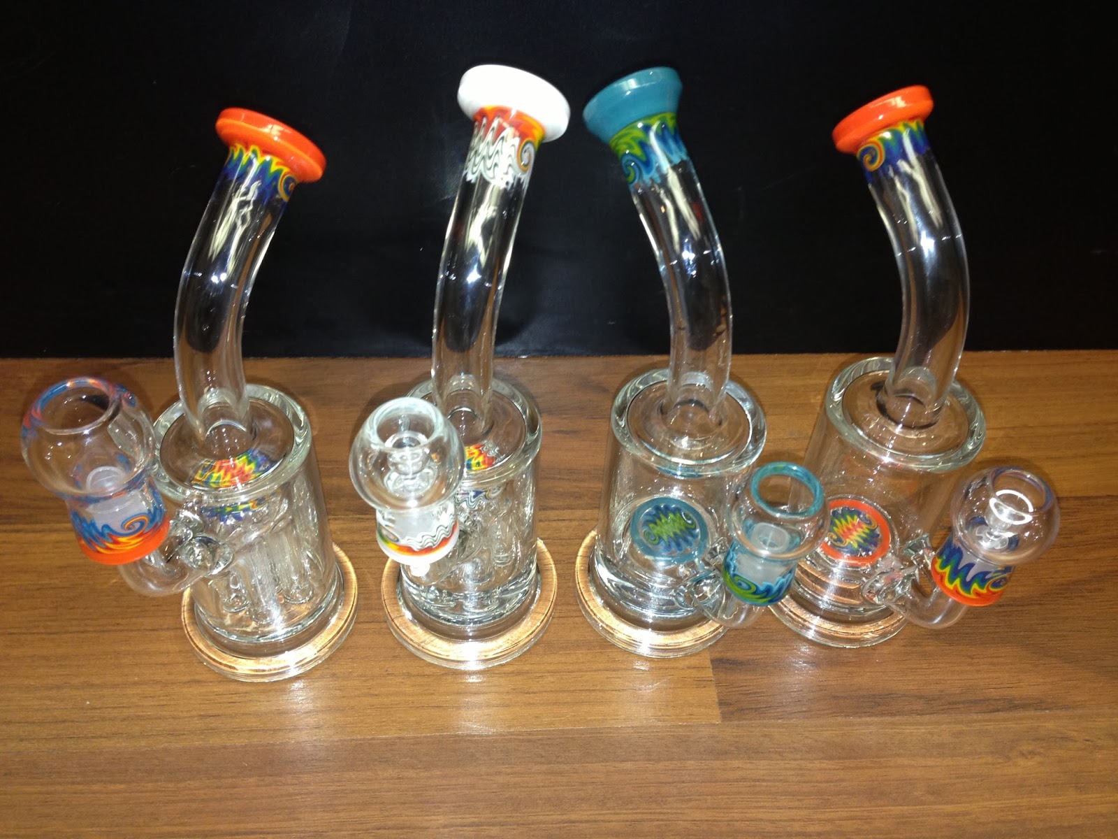 The Bees Knees: Karma Scene Glass Bubblers, 14mm Rigs, Trees and Discs