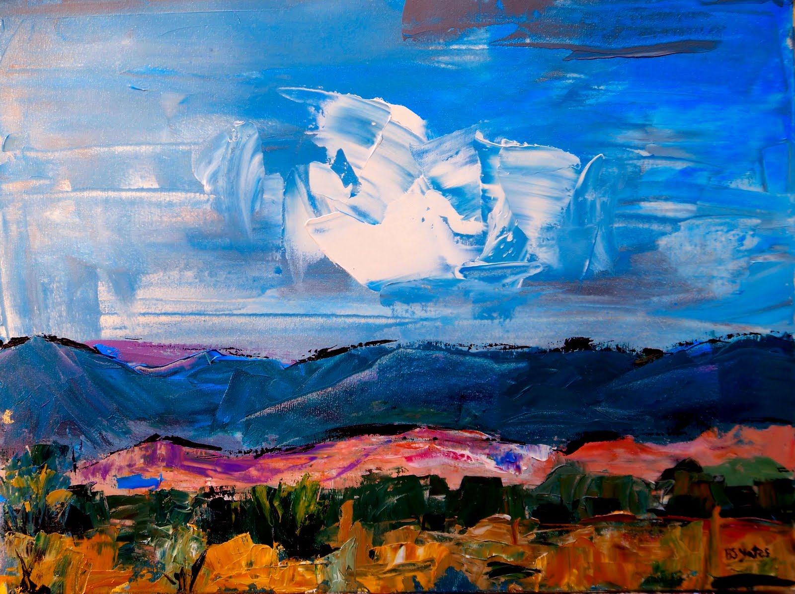 BSYates Art, a sometimes, daily painting journal: Abstract landscape by ...
