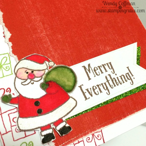 Stamping Rules!: Day 290: Merry Everything Santa Holiday Card