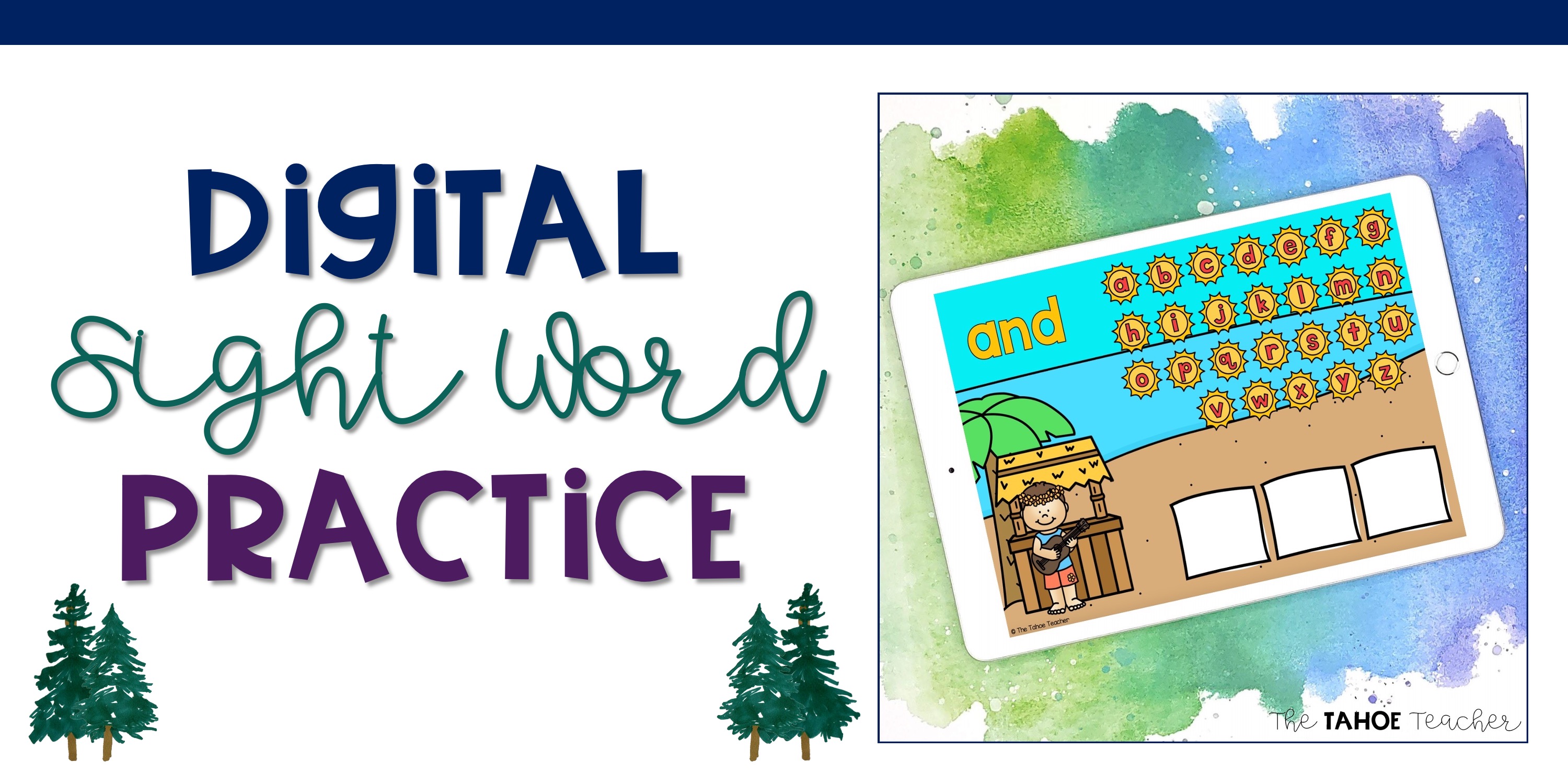 Digital Summer Sight Word Practice | The Tahoe Teacher