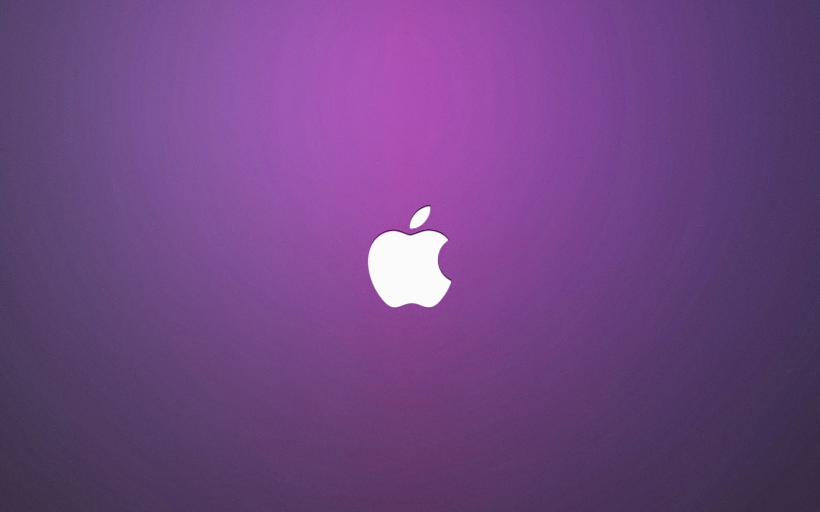 Wallpaper para PC Apple Logo fundo roxo