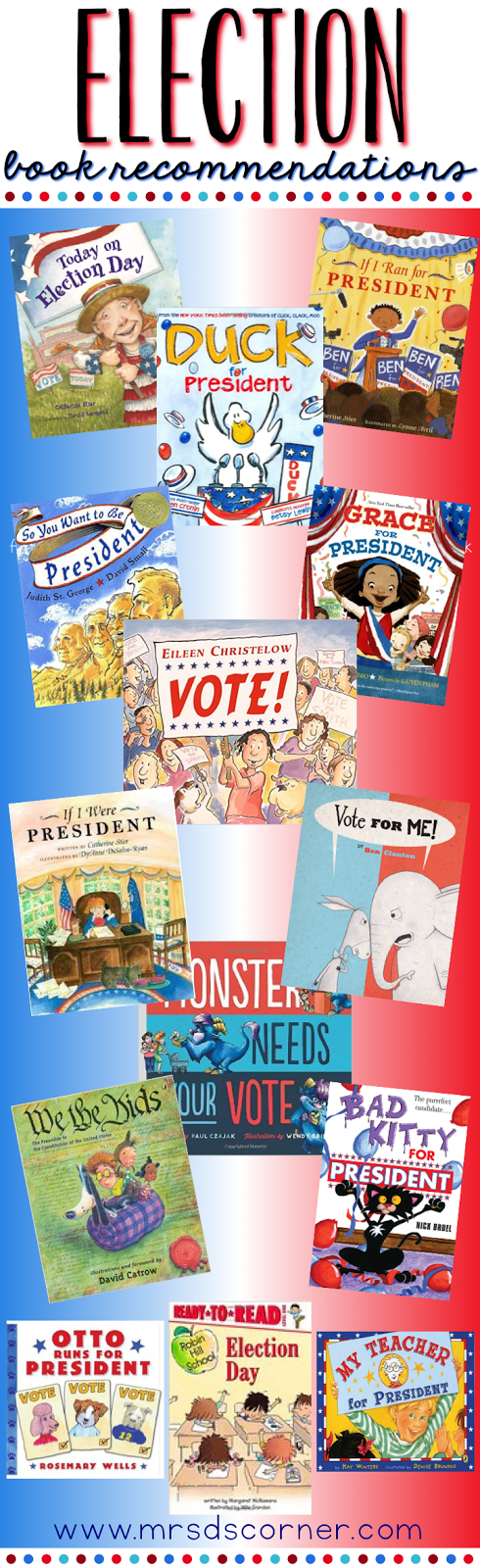 Book Recommendations for the Election - Mrs. D's Corner