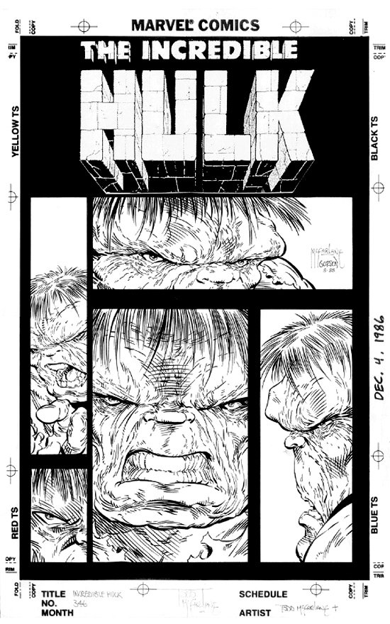 Marvel Comics of the 1980s: 1988 - Anatomy of a cover - Incredible Hulk ...