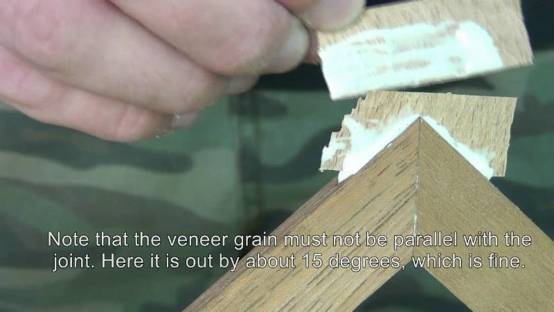 Hand Cut Joints: Veneer Keyed Mitre