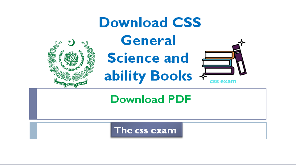 Download CSS General Science and ability Books pdf
