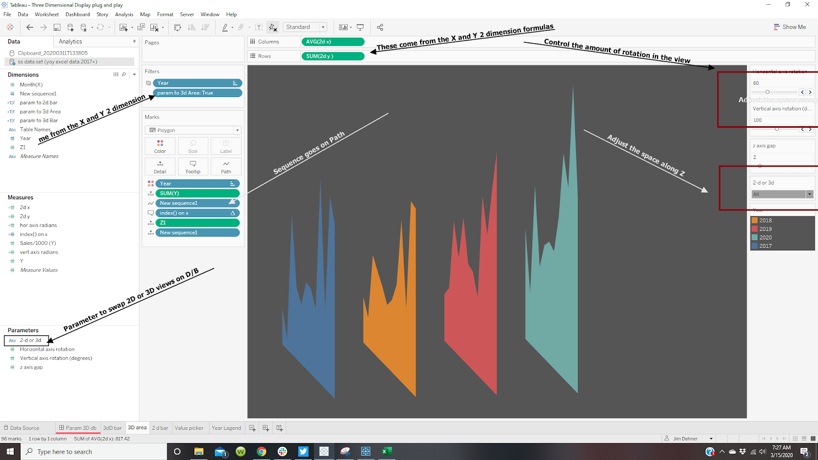 See it your way: 3 Dimension Charts