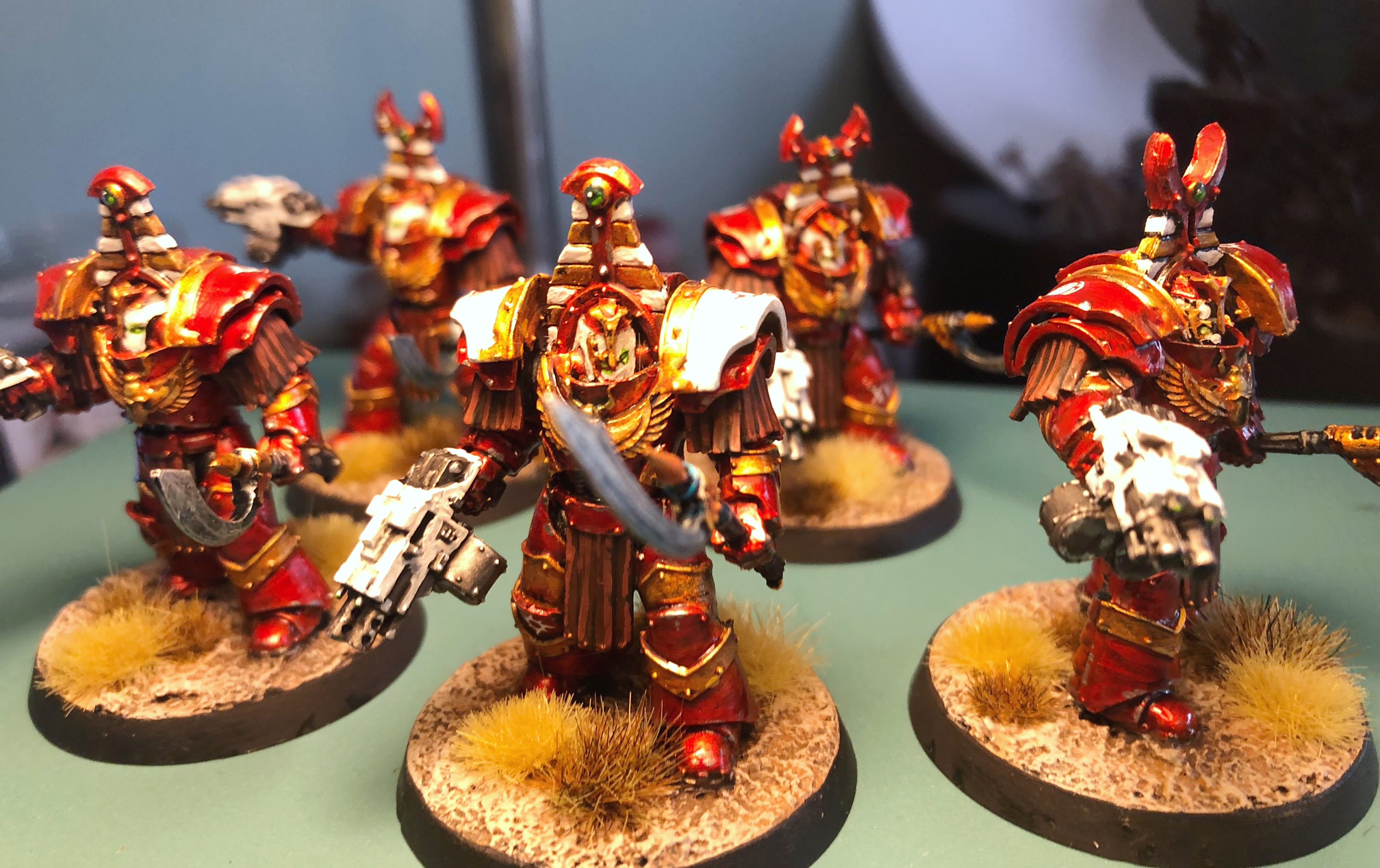 Fawcett Avenue Conscripts: Sehkmet Terminators for 30k Thousand Sons