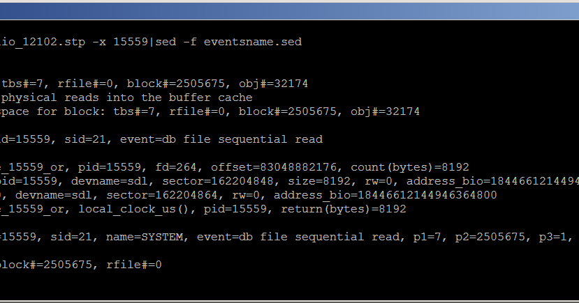 External Table Life Of An Oracle Io Tracing Logical And Physical Io With Systemtap