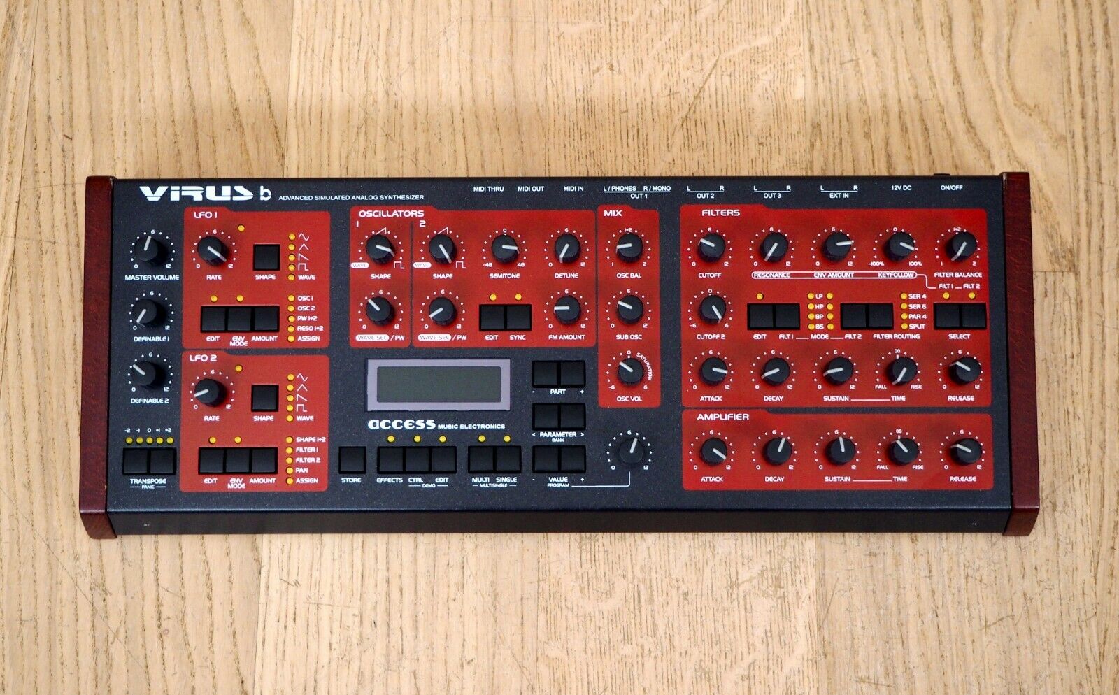 MATRIXSYNTH: Acces Virus B Desktop Synthesizer SN 10002048