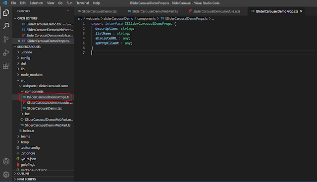 Step-by-step guide to create a carousel with ReactJS and SharePoint List